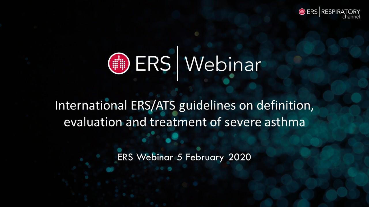 International ERS/ATS guidelines on definition, evaluation and ...